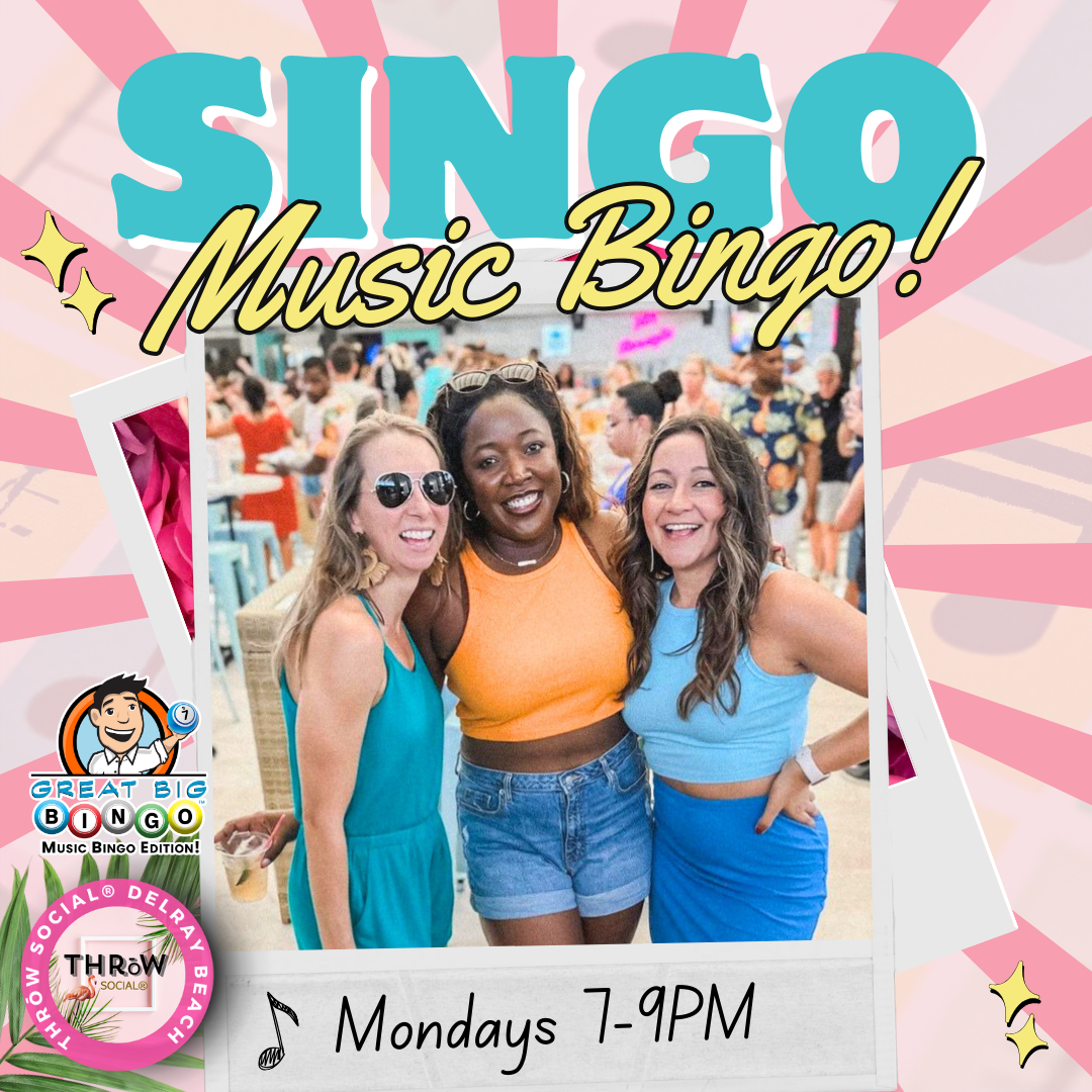 Monday Nights: MUSIC BINGO & Prizes @ THRōW Social Delray Beach ...